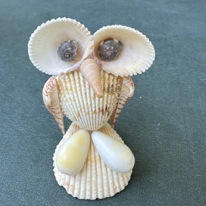Sea Shells Owl Figurine Sculpture Birds Handcrafted 2 Pcs Gifts From ...