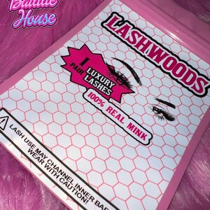 Custom Eyelash Storage Bags for Lash Line-mylar Bags-eyelash Bags-lash ...