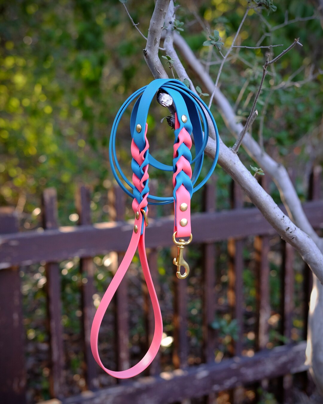 The Braided Leash (two-toned) | Biothane, Waterproof, Vegan ...