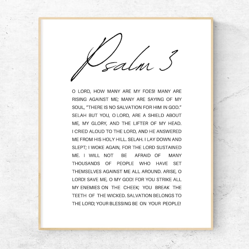 Psalm 3 - Etsy