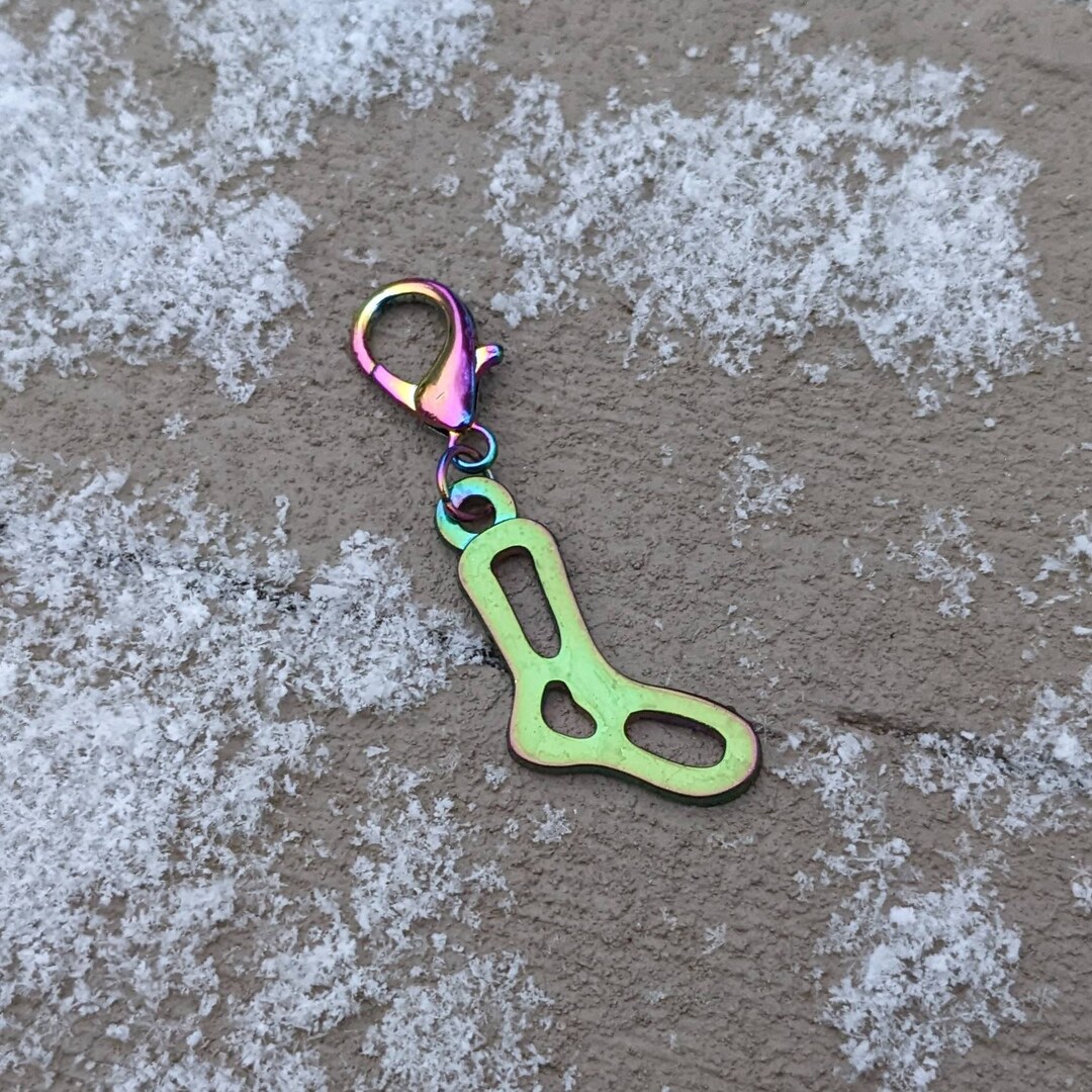 Rainbow Metal Sock Blocker Stitch Marker Knitting Progress Keeper ...