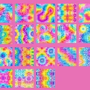 Rainbow Tie Dye Seamless Pattern, Luxurious Rainbow Tie Dye Repeating ...