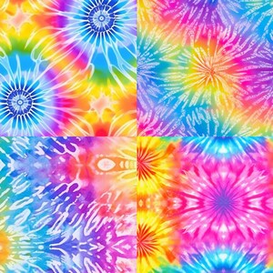 Rainbow Tie Dye Seamless Pattern, Luxurious Rainbow Tie Dye Repeating ...