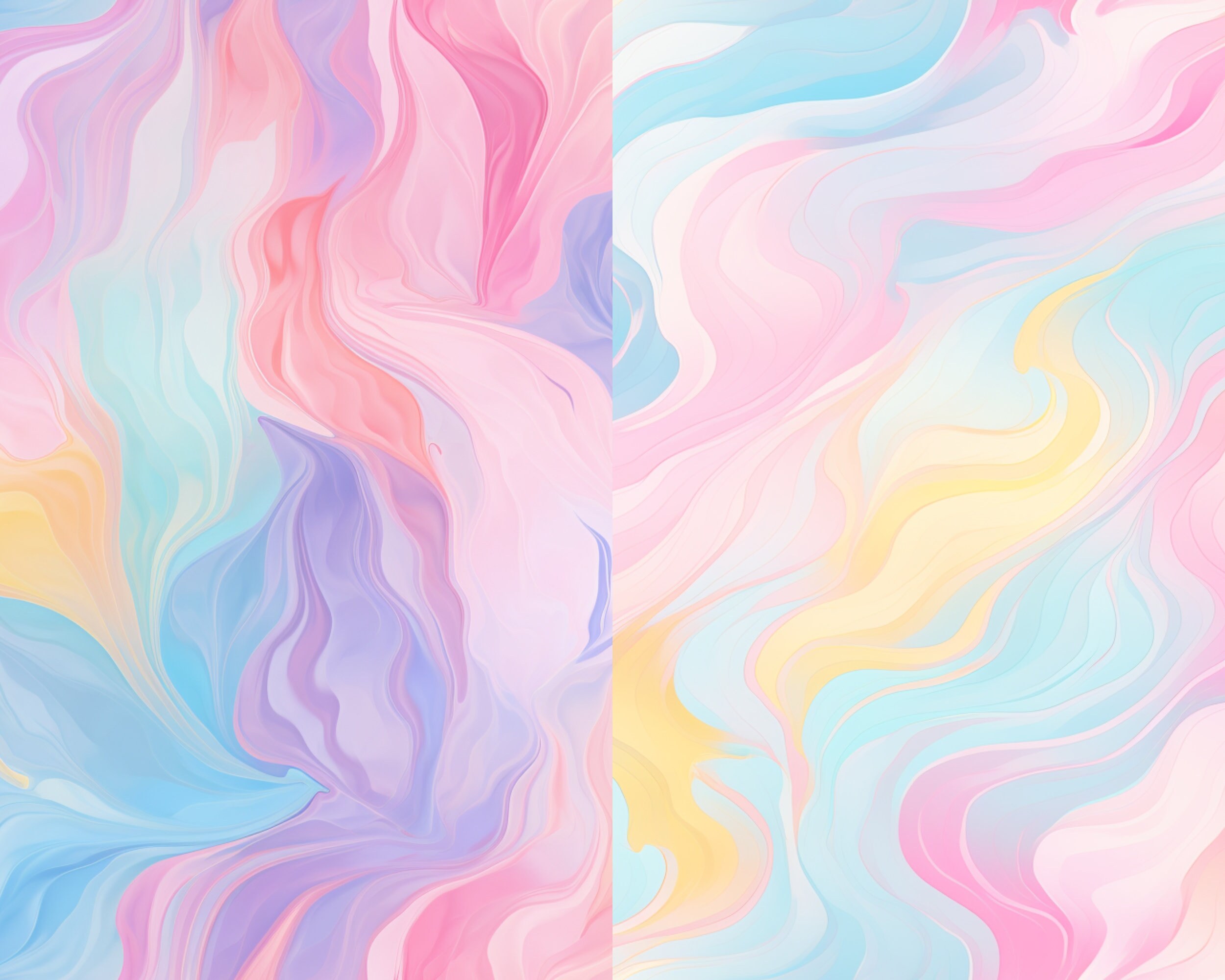 Pastel Rainbow Marble Seamless Pattern, Pastel Repeating Pattern ...