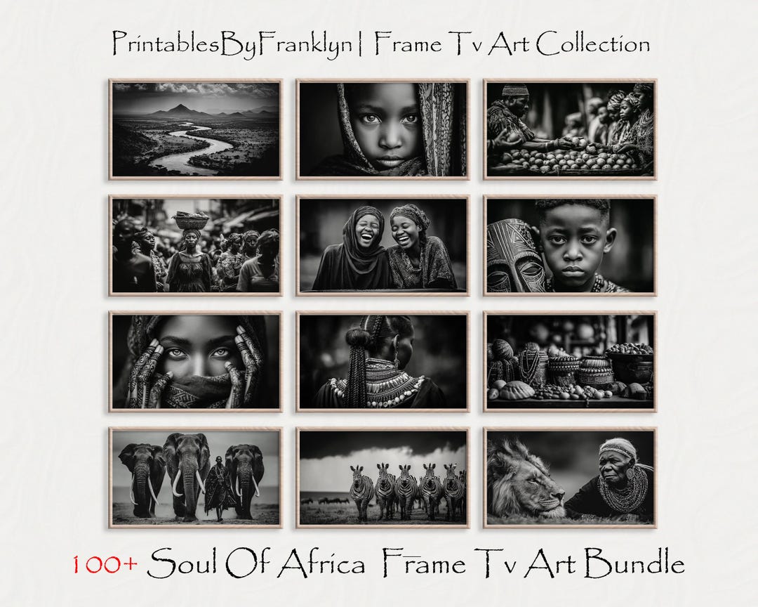Soul of Africa Frame Tv Art, Set of 100, African Samsung Frame Tv Art ...