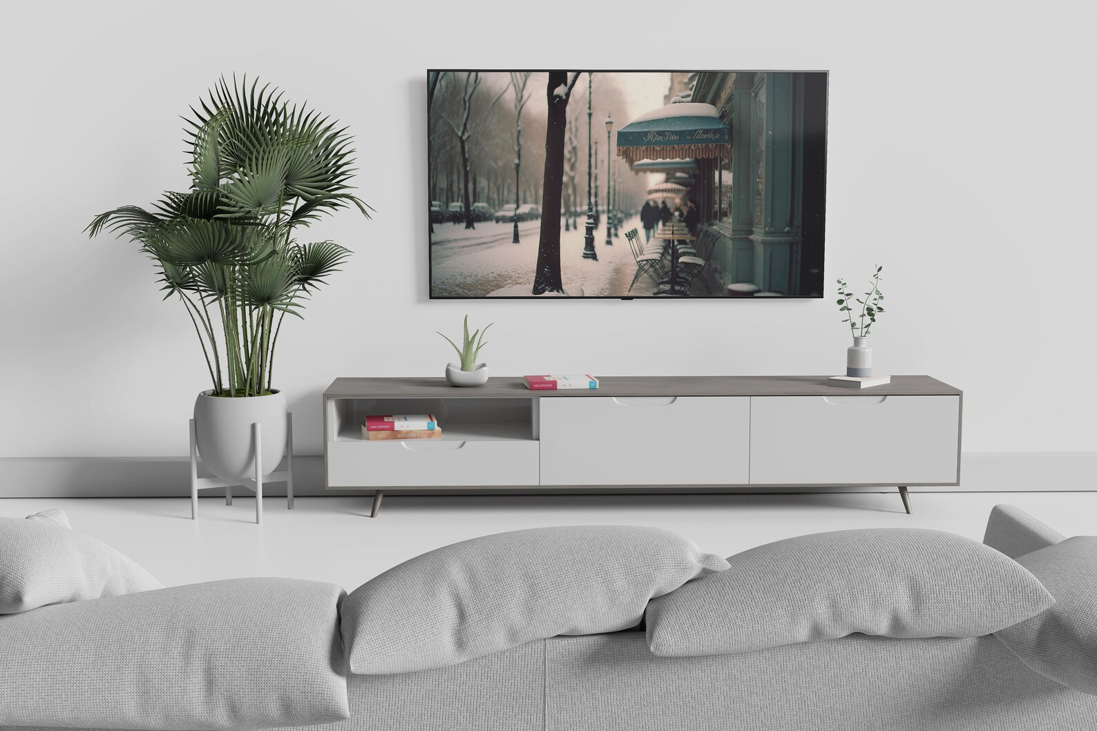 Samsung Frame TV Art Winter in Paris TV Art 2 Paris Tv Frame - Etsy