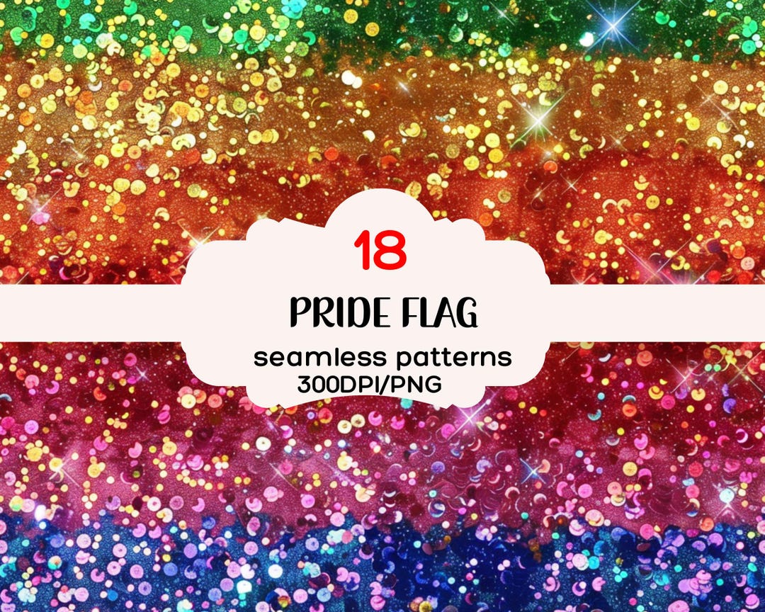 Pride Flag Seamless Background Patterns, Pride Month, LGBTQIA+ Patterns ...