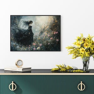 Persephone in a Dual Underworld and Spring Scene Wall Art, Greek ...