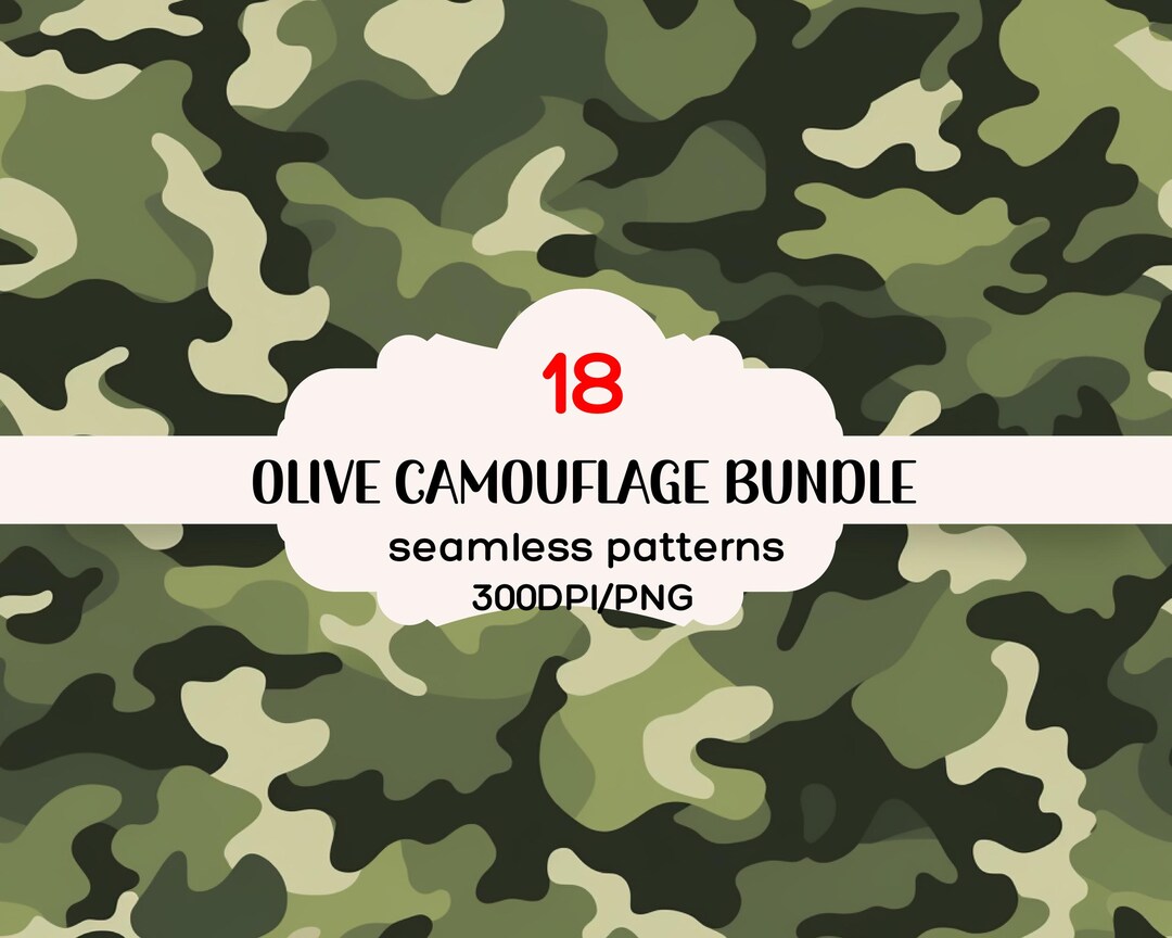 Olive Camouflage Seamless Pattern, Olive Camouflage Repeating Pattern ...