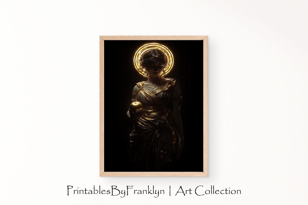 Eris Greek Goddess of Chaos Full-body Portrait – Mischievous Wall Art ...