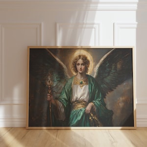 Archangel Raphael: the Divine Healer and Guide Wall Art, Messenger of ...
