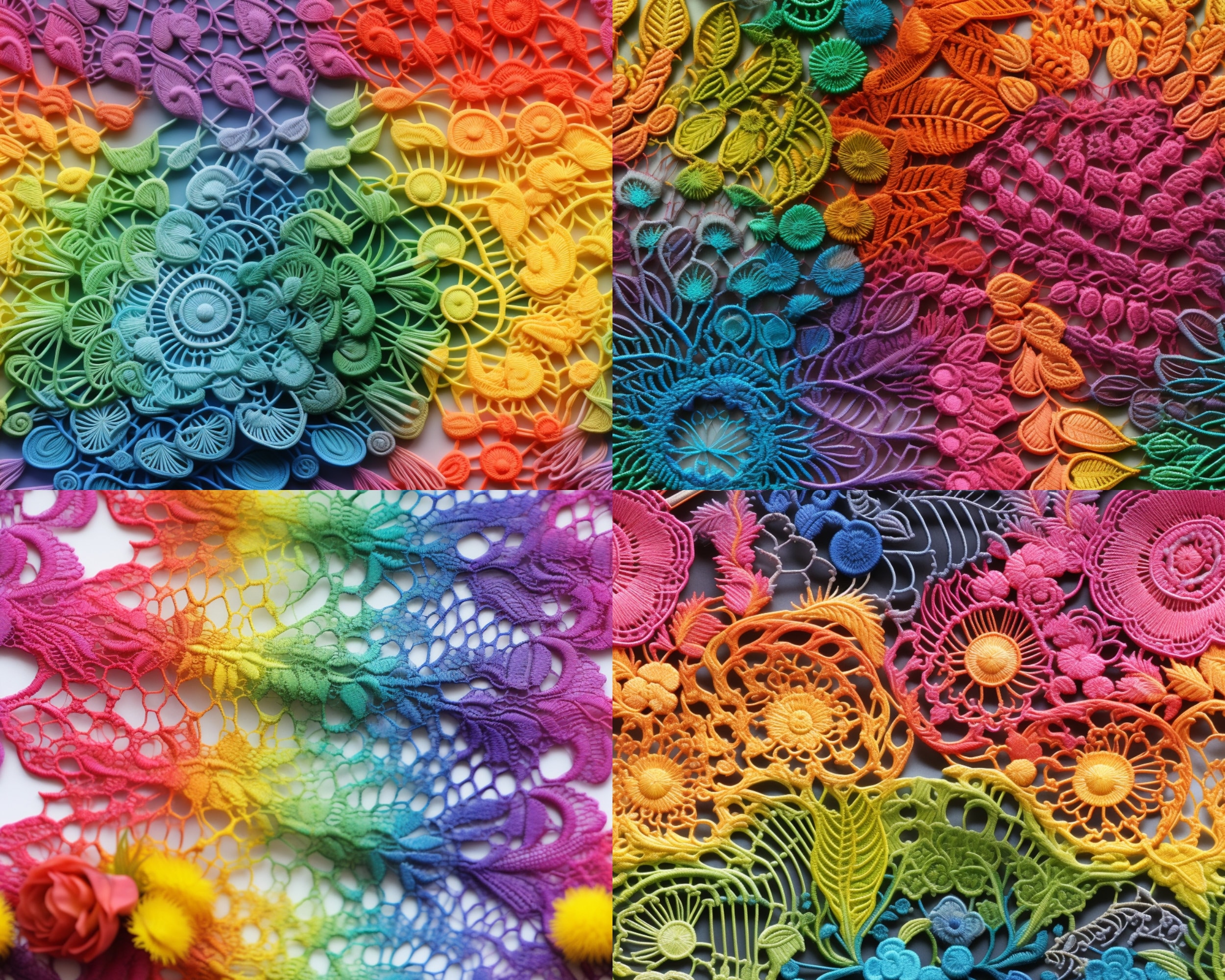 Rainbow Lace Seamless Background Patterns 18 Rainbow Rustic - Etsy