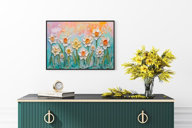 Textural Floral Wall Art Bundle, Set of 100, Floral Wall Art Bundle ...