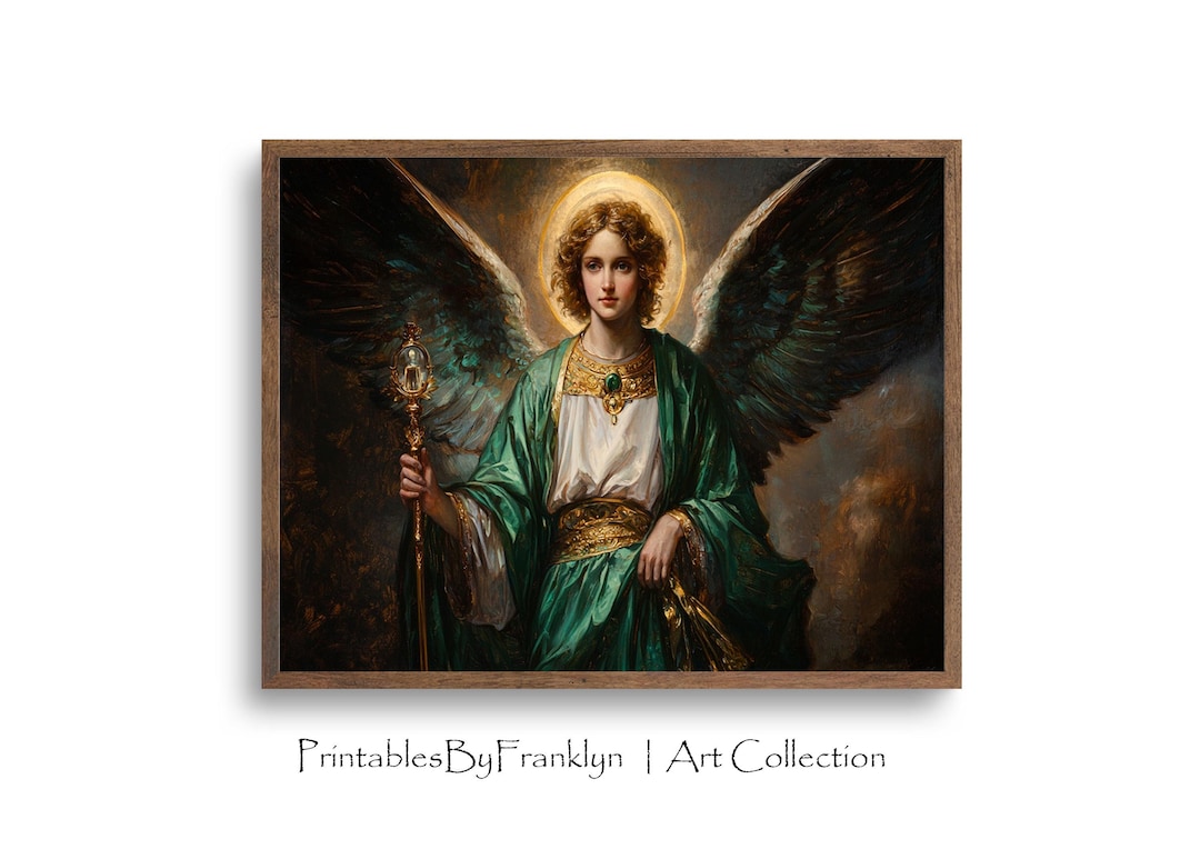 Archangel Raphael: the Divine Healer and Guide Wall Art, Messenger of ...