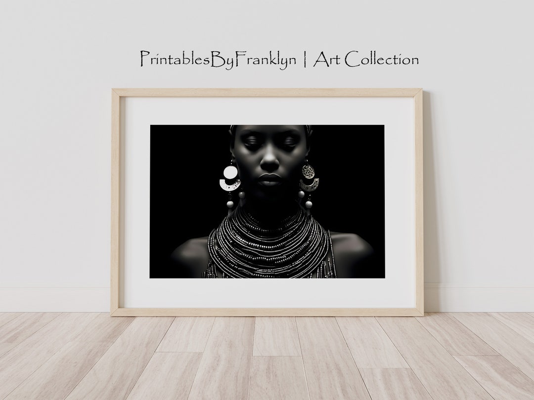 Silhouette Symphony Elegance in Trace Monotone Wall Art, Black Wall Art ...