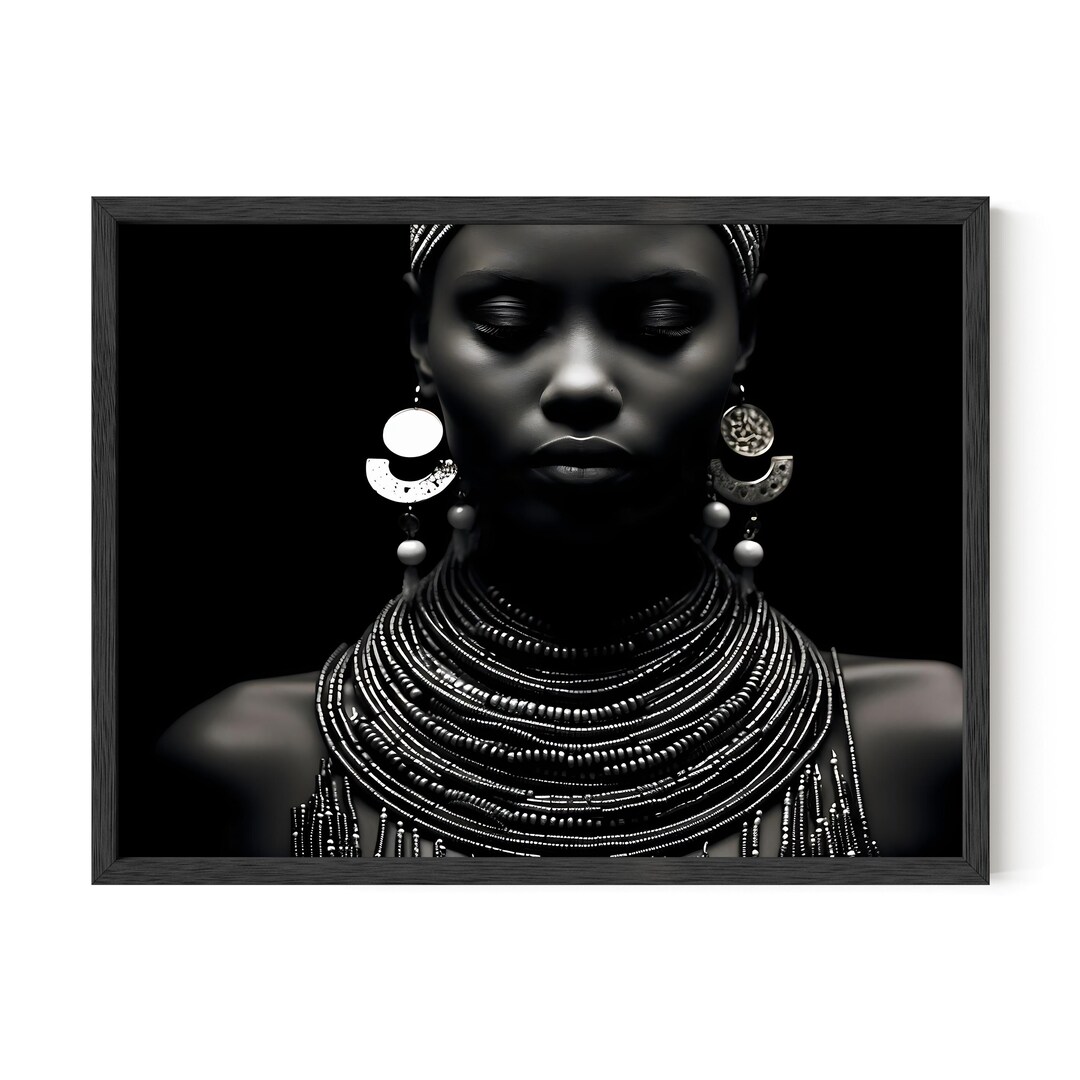 Silhouette Symphony - Elegance in Trace Monotone Wall Art, Black Wall ...