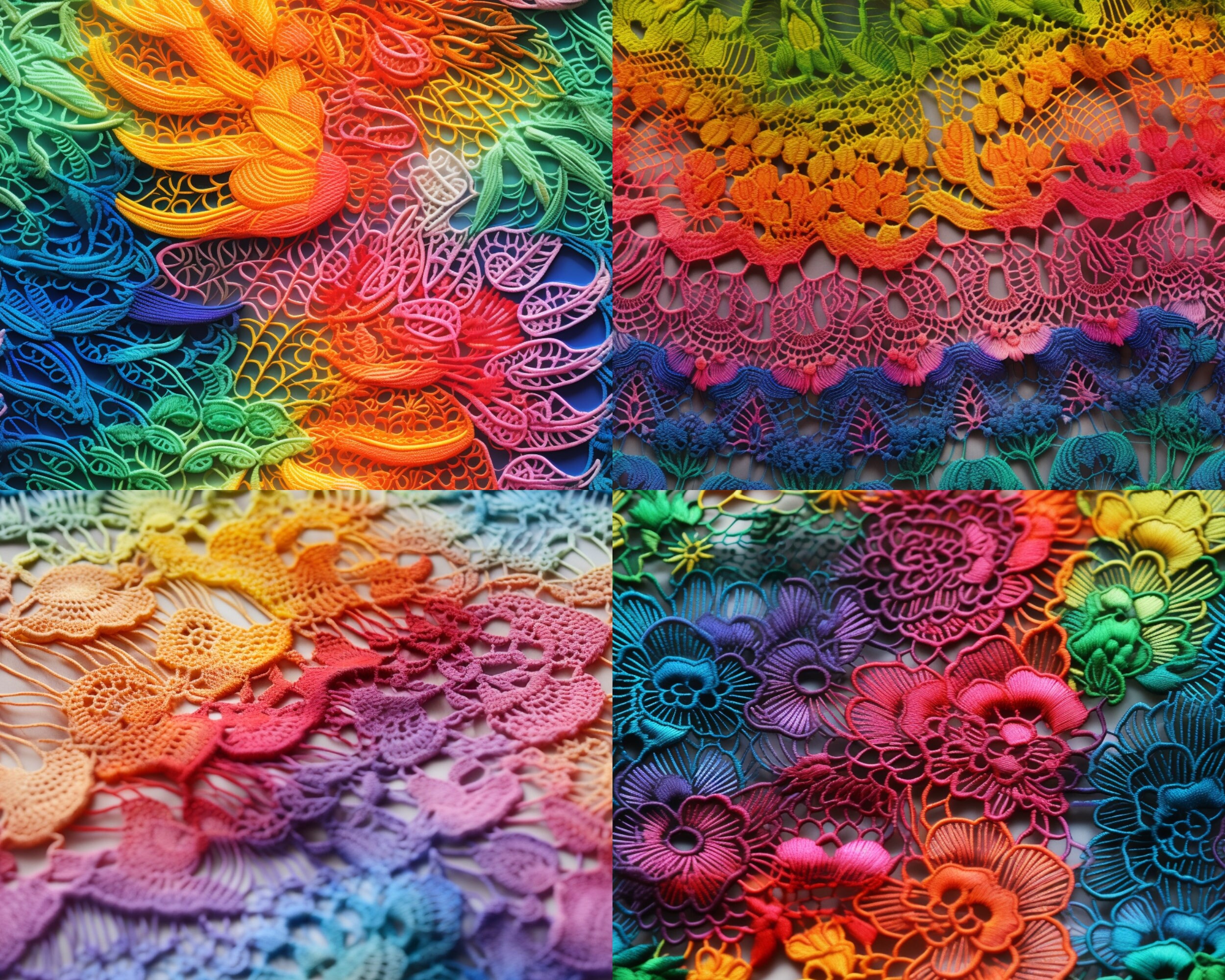 18 Rainbow Lace Seamless Background Patterns and 18 Rainbow Rustic ...