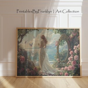 Aphrodite in a Rose-filled Garden by the Sea Wall Art, Greek Mythology ...