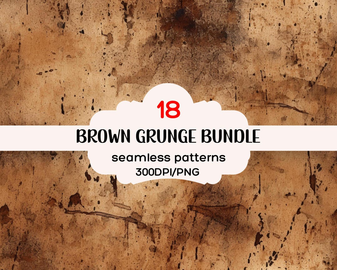 Brown Grunge Seamless Pattern, Brown Grunge Repeating Pattern, Brown ...