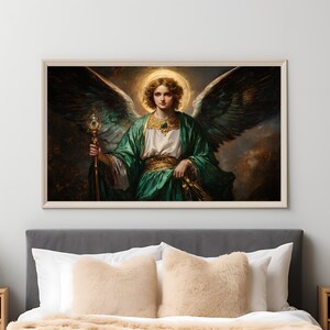 Archangel Raphael: the Divine Healer and Guide Wall Art, Messenger of ...