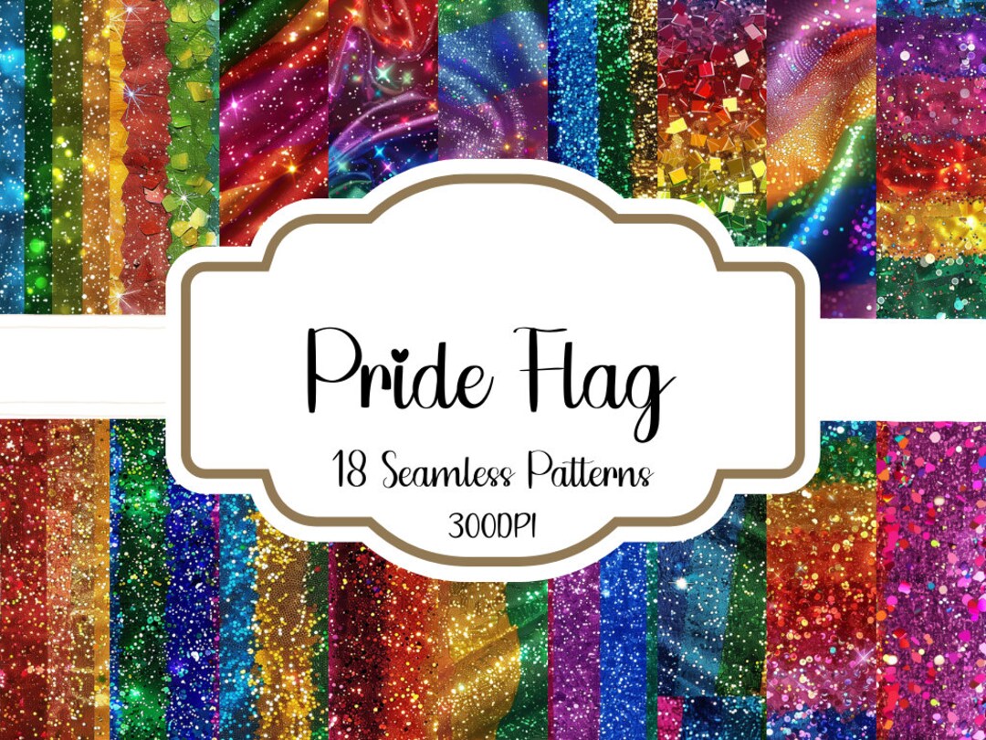 Pride Flag Seamless Background Patterns, Pride Month, LGBTQIA Patterns ...