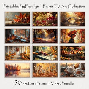 Samsung Frame TV Art Set of 50 Autumn Bundle, Autumn Frame Tv Art, Fall ...