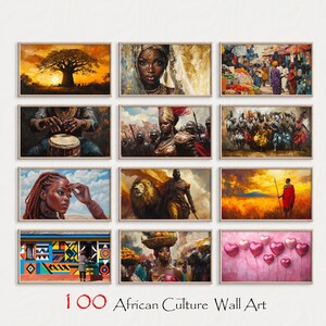African Wall Art Bundle, Set of 100, African Culture Wall Art, African ...