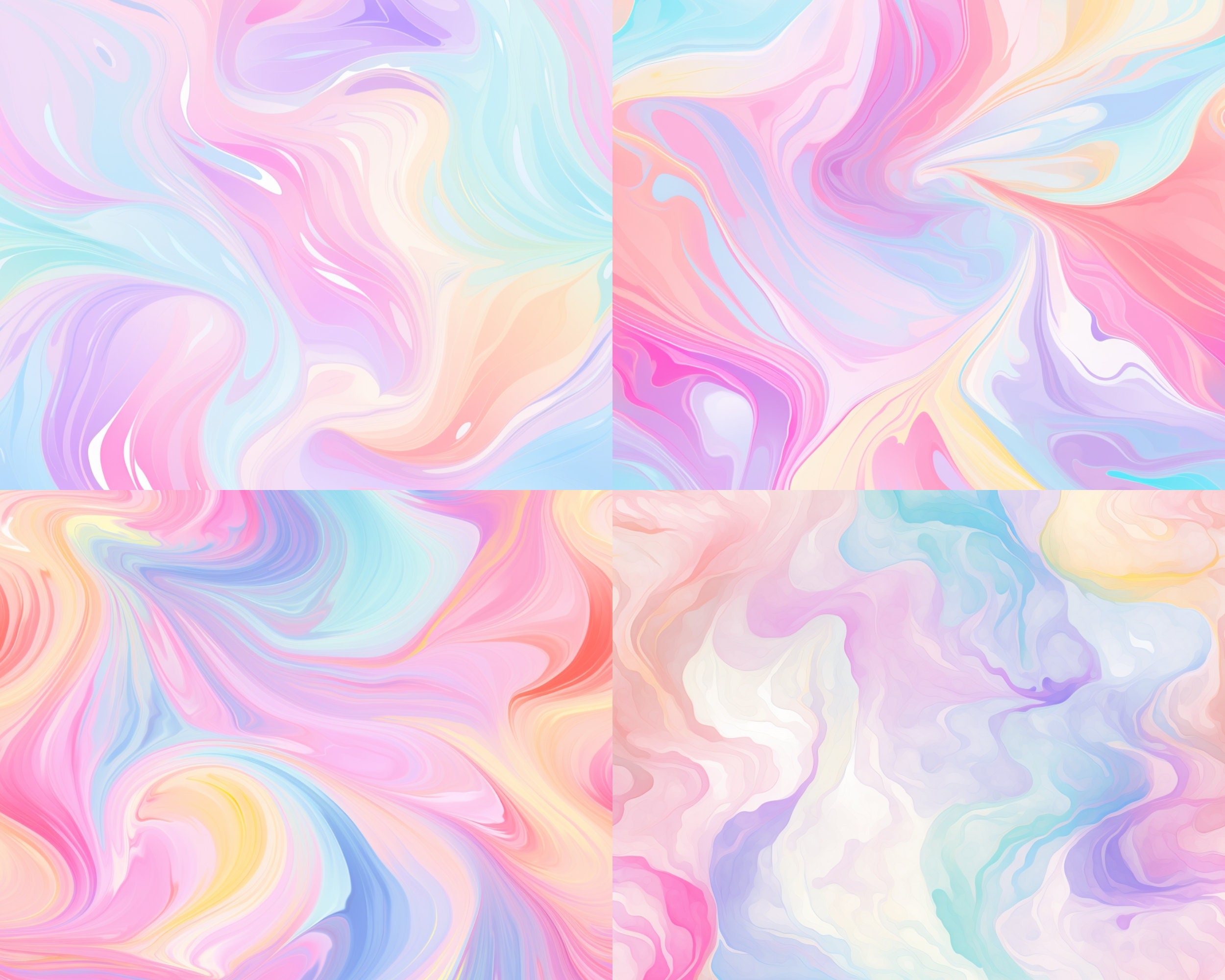 Pastel Rainbow Marble Seamless Pattern Pastel Repeating - Etsy Australia