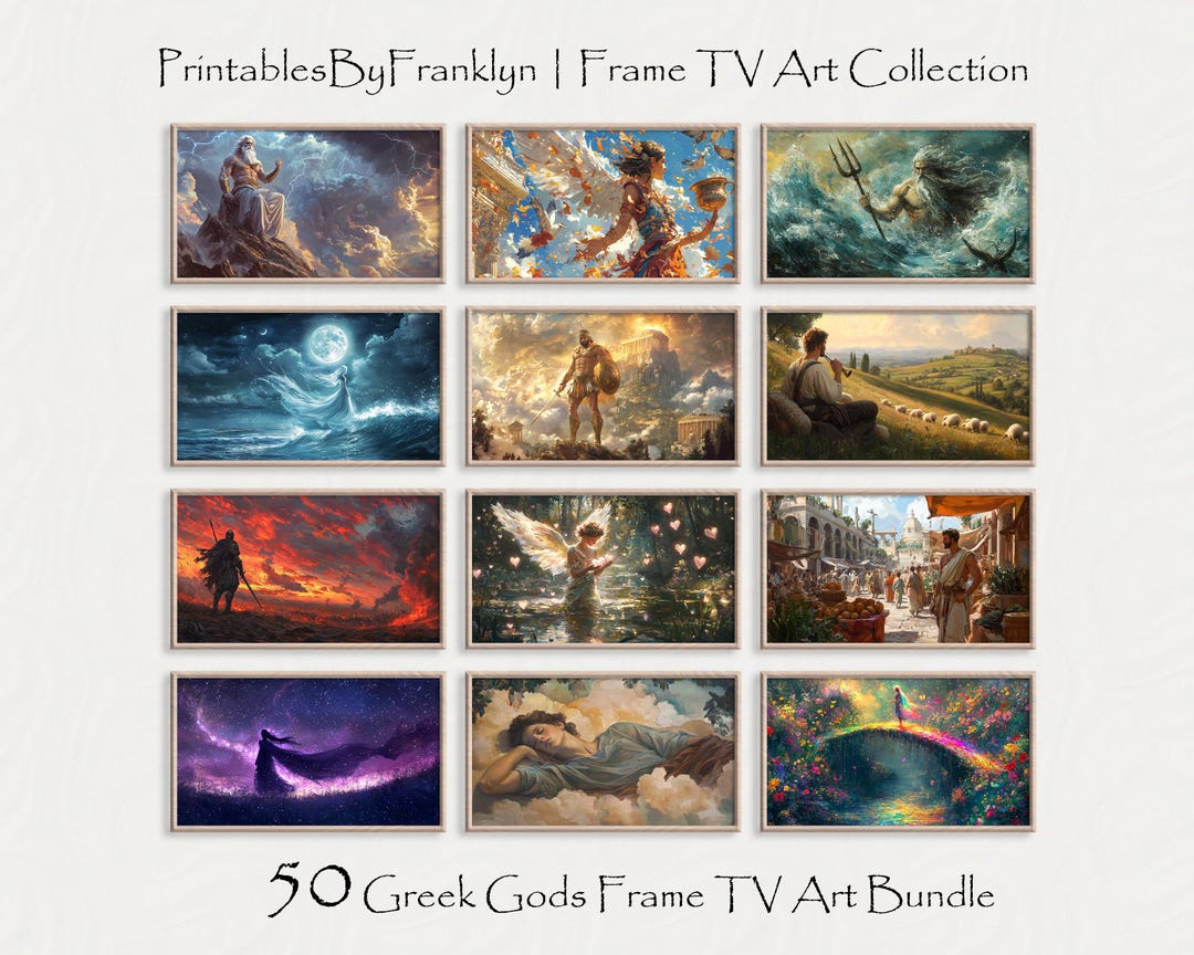 Samsung Frame TV Art Greek Gods Bundle, Set of 50 Frame TV Art, Greek ...