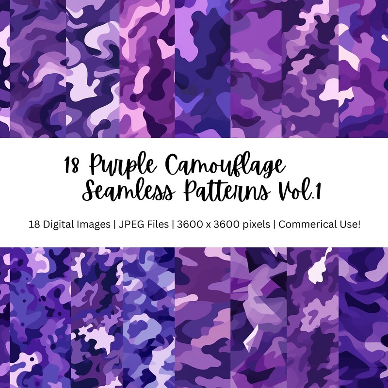 Purple Camouflage - Etsy