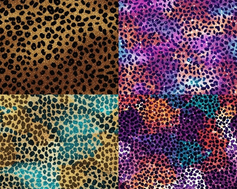 18 Glittery Animal Print Seamless Pattern, Glittery Animal Print ...