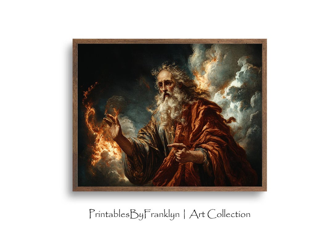 Elijah the Prophet: Miracles Wall Art, Revelations, and Divine Power ...