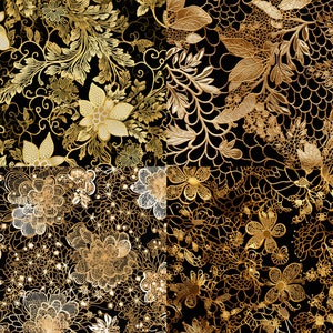 Gold Lace Seamless Background Patterns 18 Gold Rustic - Etsy