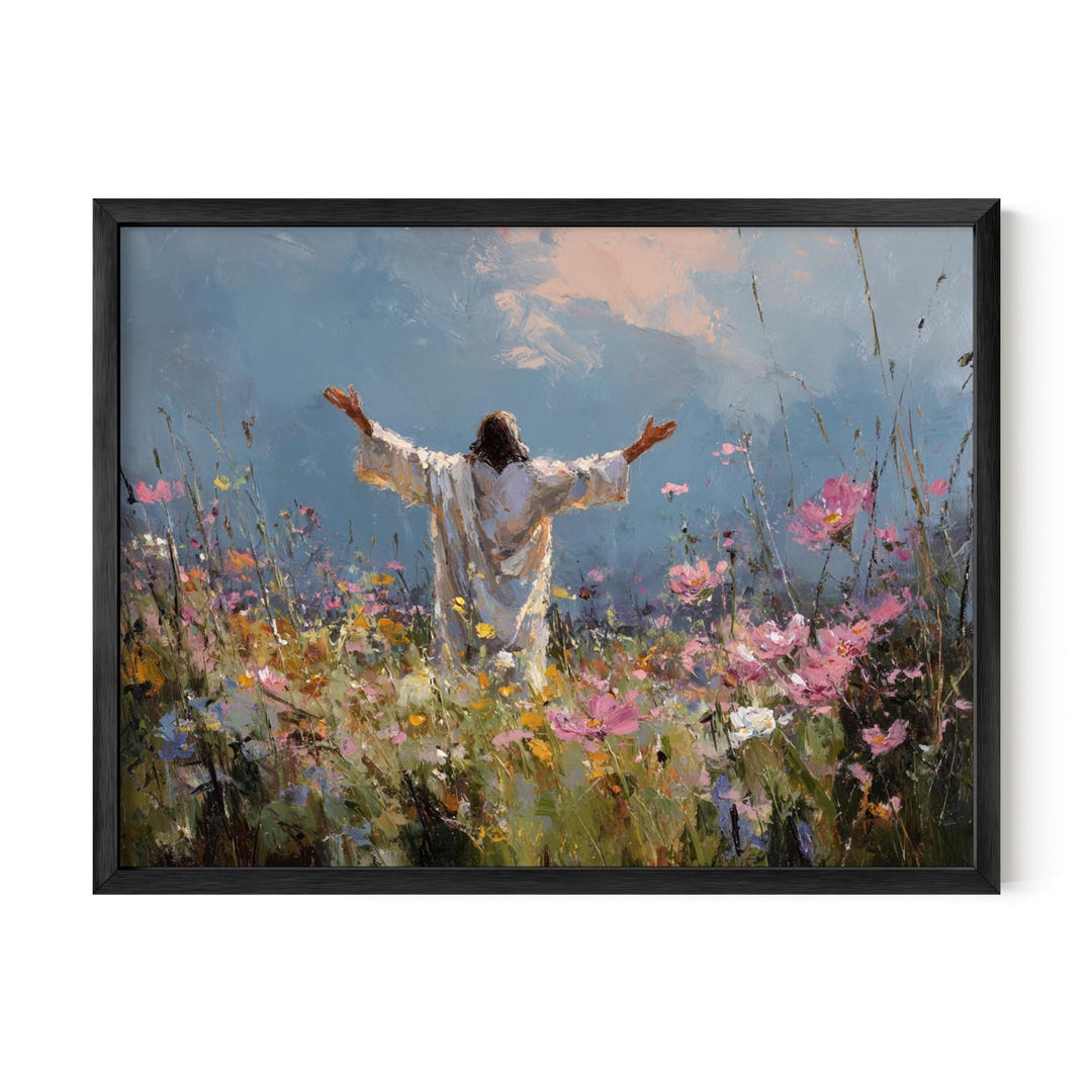 The Sower in a Field of Praise Wall Art, Jesus Wall Art, Christian Wall ...