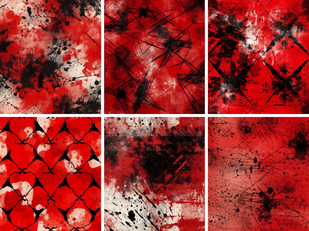 Red Grunge Seamless Pattern, Red Grunge Repeating Pattern, Red ...