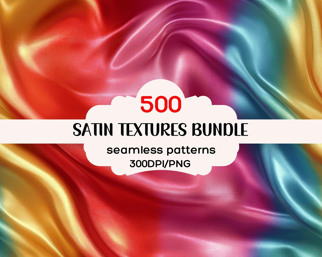 500 Satin Textures Seamless Pattern Bundle, Set of 500, Satin Patterns ...