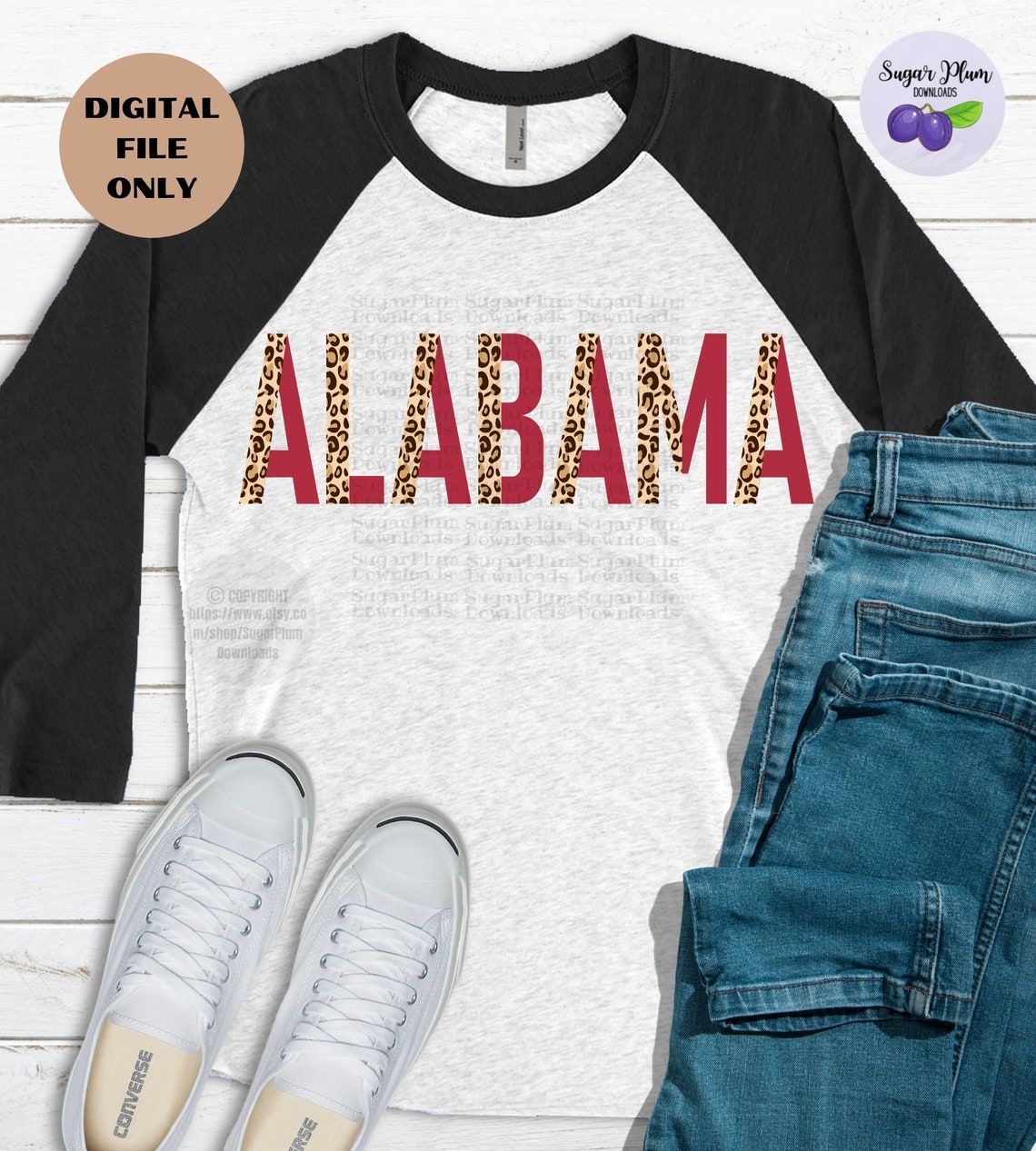 Alabama Bama Half Leopard Sublimation Design Cheetah Print - Etsy