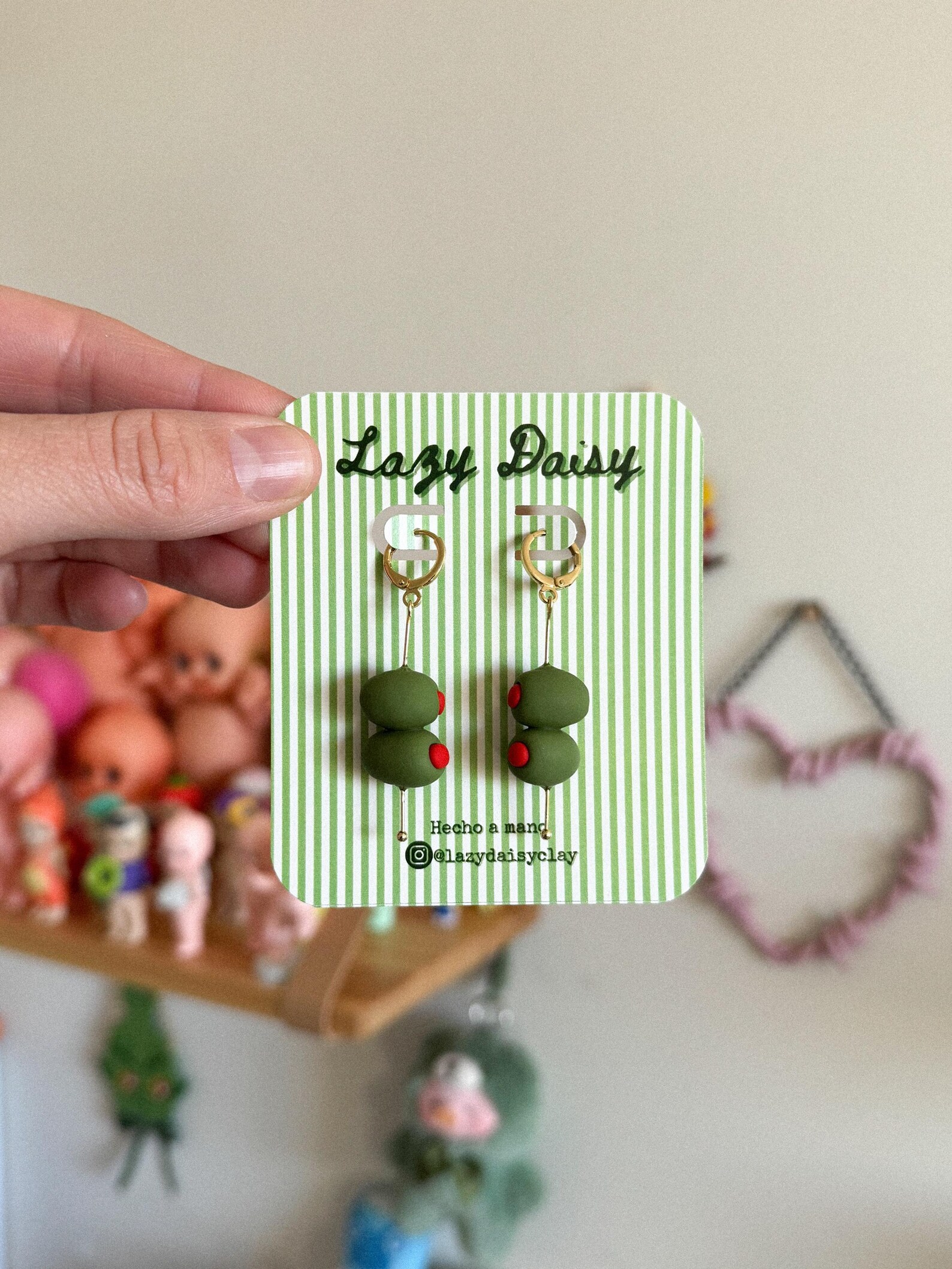 Olives Martini Handmade Earrings/ Clay Earrings/ Clay Food/ Gifts - Etsy