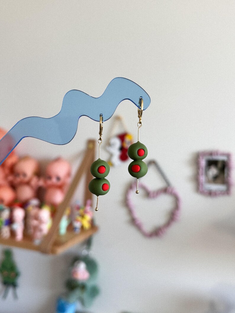 Olives Martini Handmade Earrings/ Clay Earrings/ Clay Food/ Gifts - Etsy