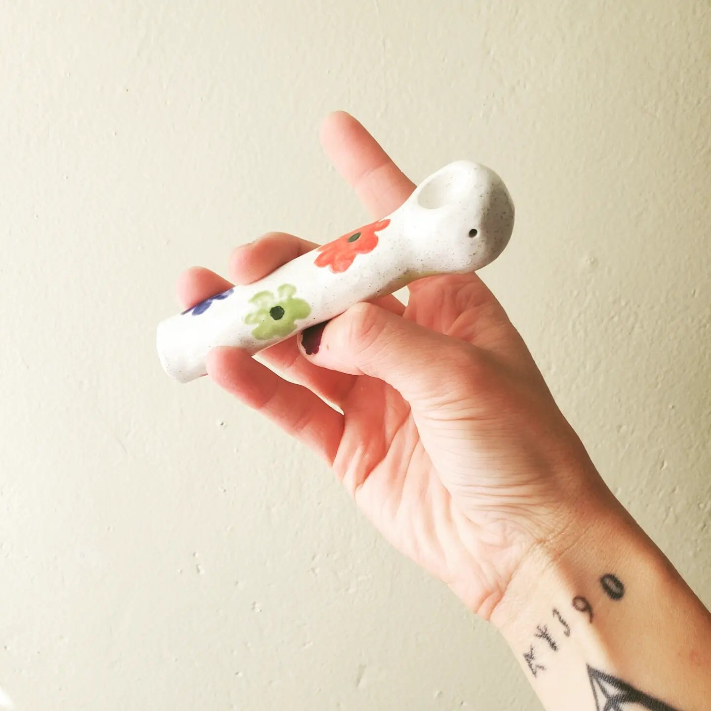 Handmade Ceramic Pipes Floral Design - Etsy