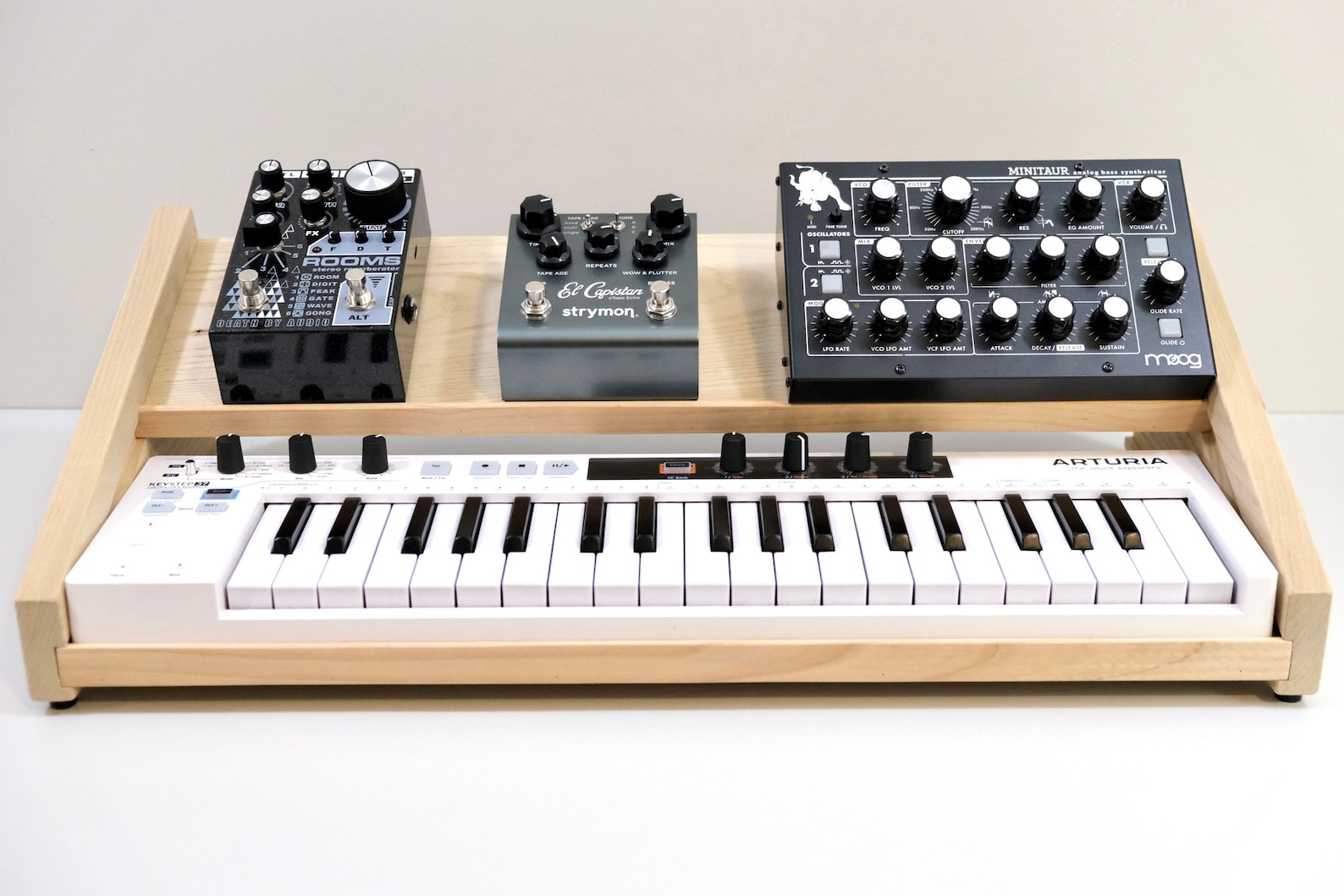 Arturia Keystep Desktop Synth Stand. Wooden Rack for Keystep - Etsy