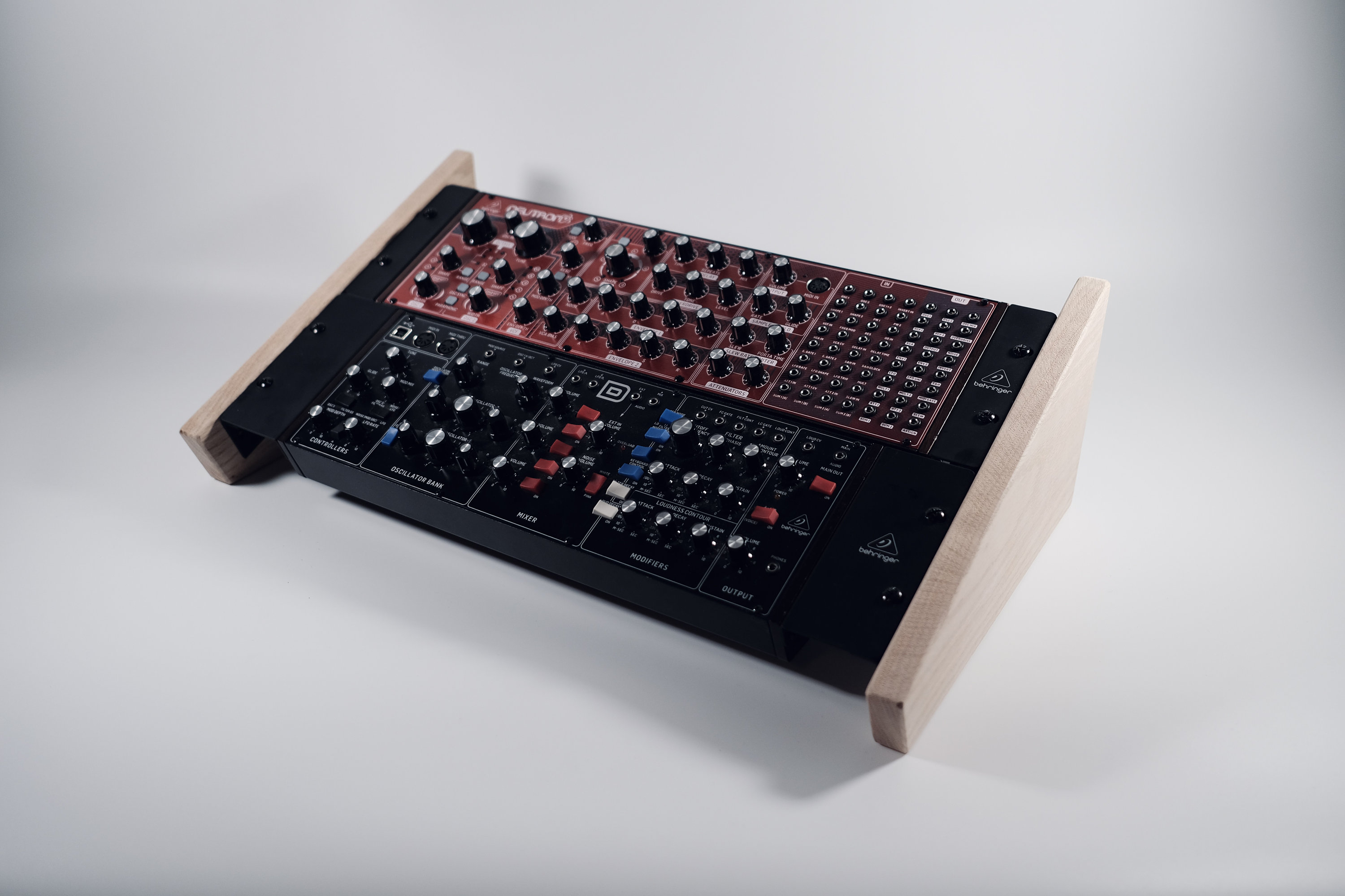 6U Desktop Synth Rack/stand for Behringer Pro-800, Pro-1, Model D, WASP ...