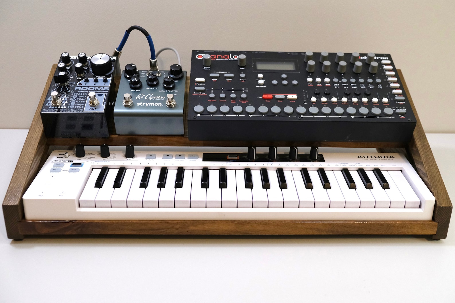 Arturia Keystep Desktop Synth Stand. Wooden Rack for Keystep - Etsy