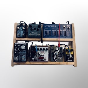 Vertical Desktop Pedalboard / Effects Pedal Stand / Guitar Pedals ...