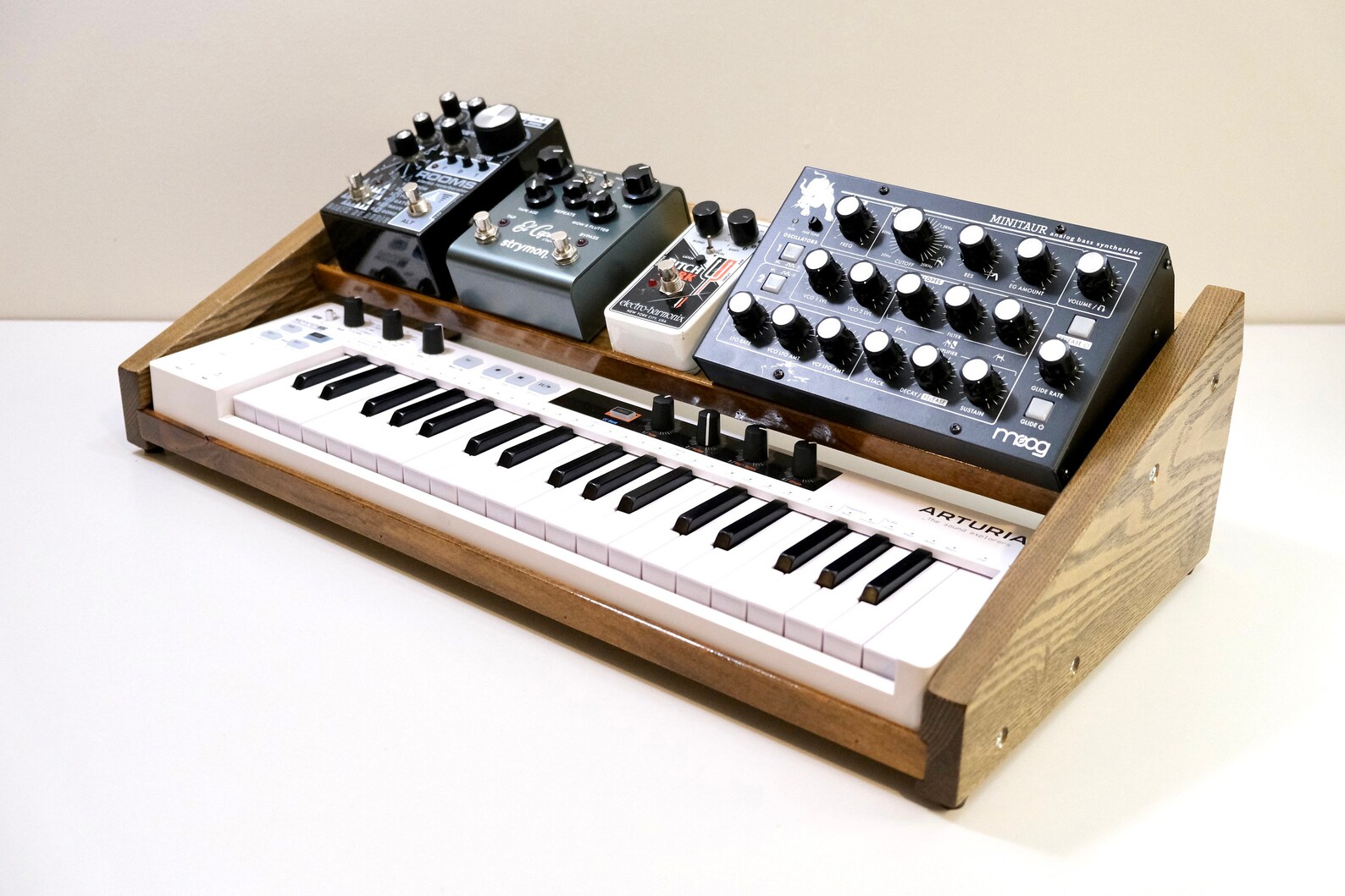 Arturia Keystep Desktop Synth Stand. Wooden Rack for Keystep - Etsy