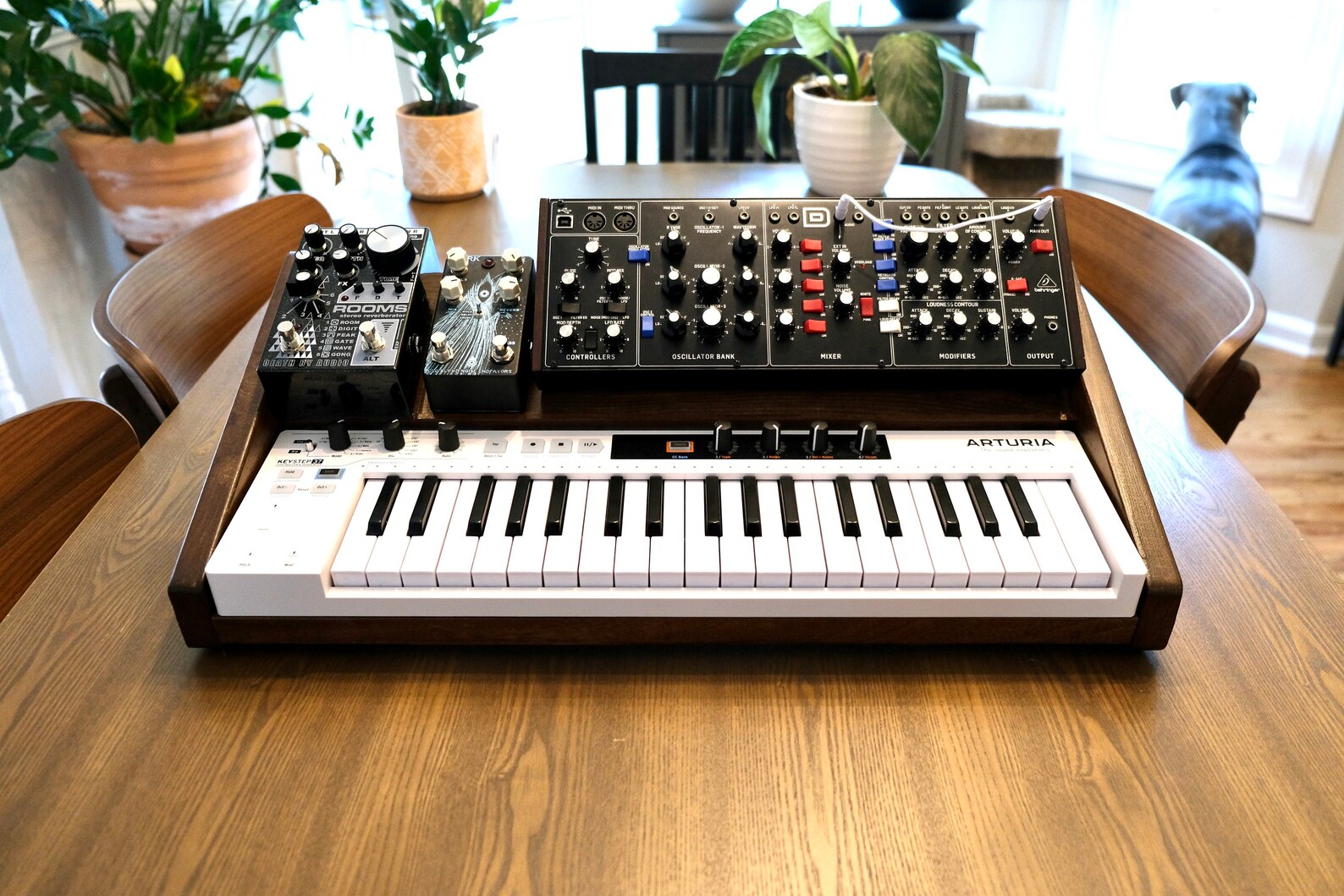 Arturia Keystep Desktop Synth Stand. Wooden Rack for Keystep - Etsy