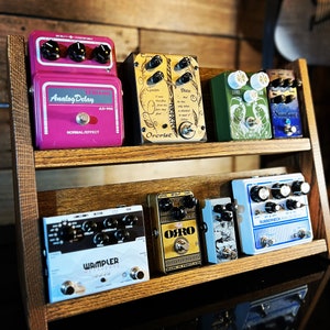 Vertical Desktop Pedalboard / Effects Pedal Stand / Guitar Pedals ...