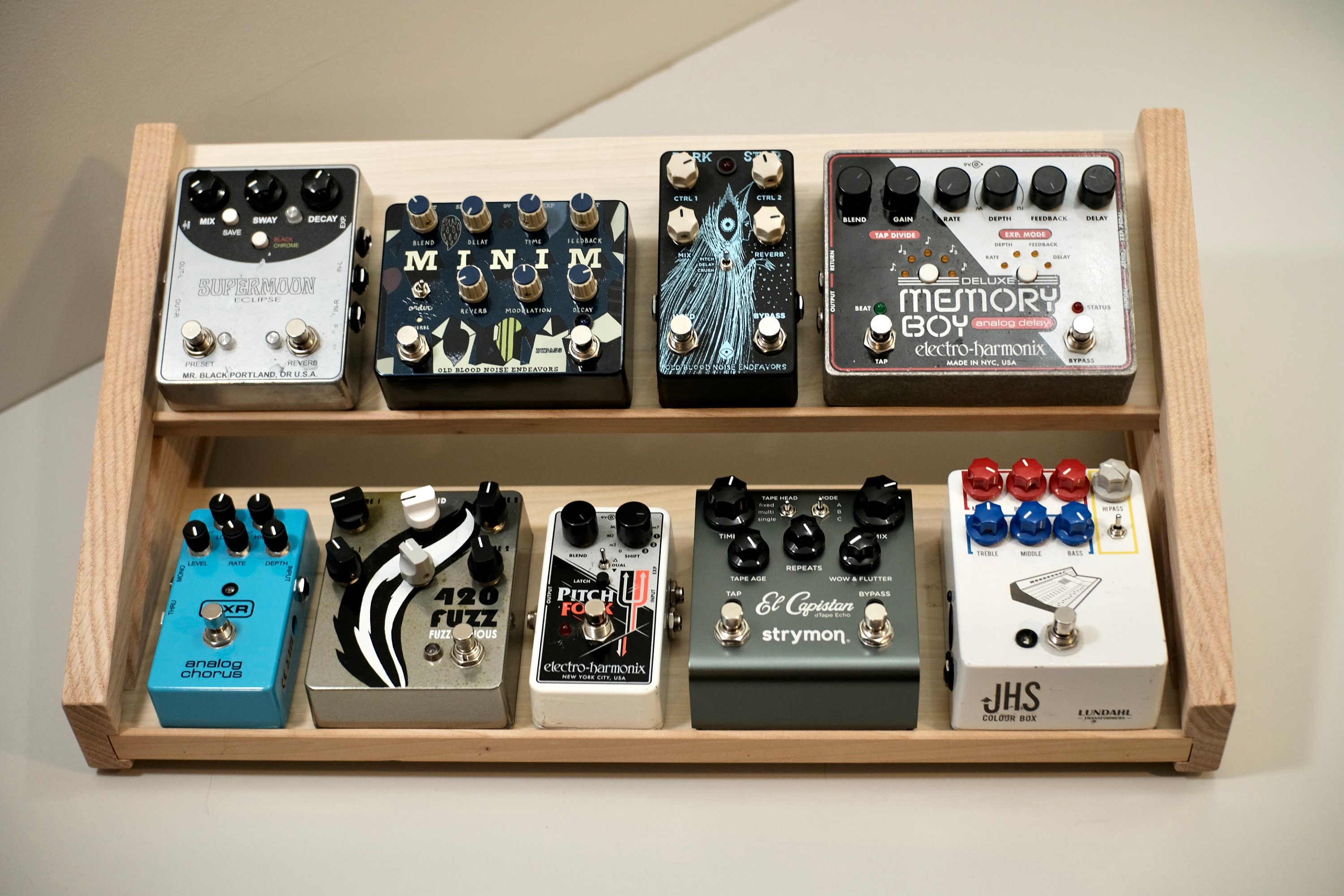 Desktop Pedalboard Effects Pedal Stand for Home Recording - Etsy