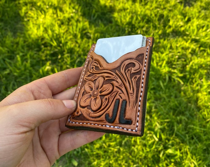 Custom Money Clip Wallet Card Wallet Gift for Him Western Wallet ...