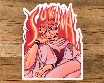 Anime Sukuna Sticker - Etsy